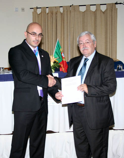 Charles Daniel Saliba presenting biography