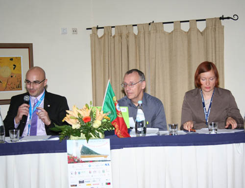 Saliba answers questions from the audience